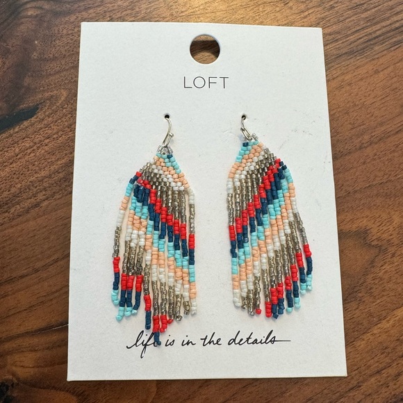 LOFT | Jewelry | Loft Beaded Earrings | Poshmark